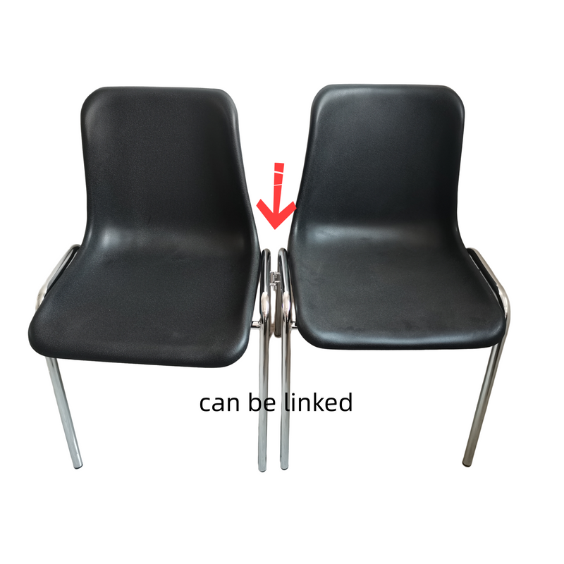 Comfortable Plastic Stackable School Chair with Hooks - OKBUY