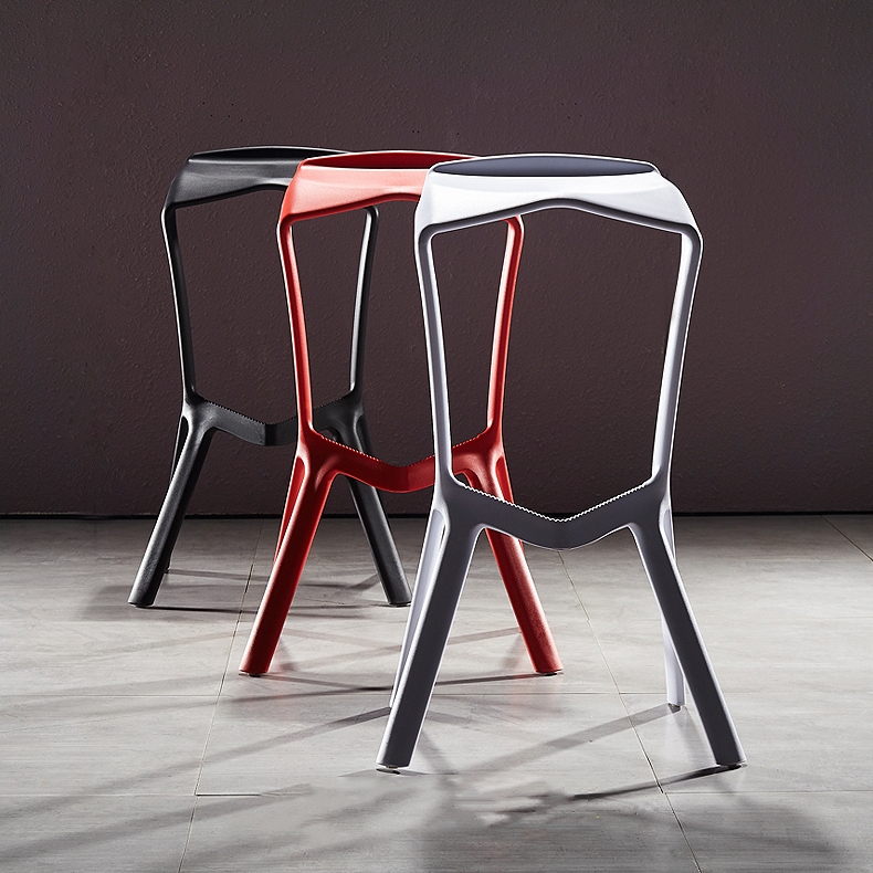 Colorful Monoblock Stackable Plastic High Bar Stools from China ...