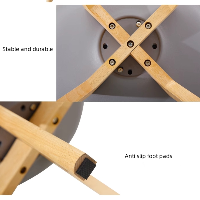 Removable Plastic Solid Wood Dining Chair for Restaurant Hotel Coffee ...