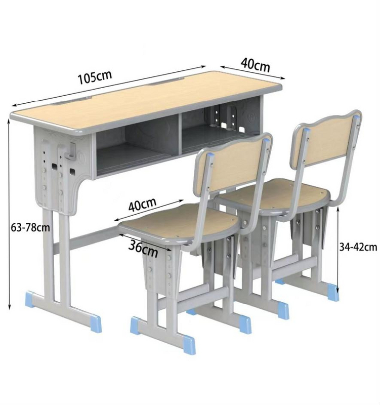 Double Seat School Furniture Classroom Connective Desk And Chair Sets ...